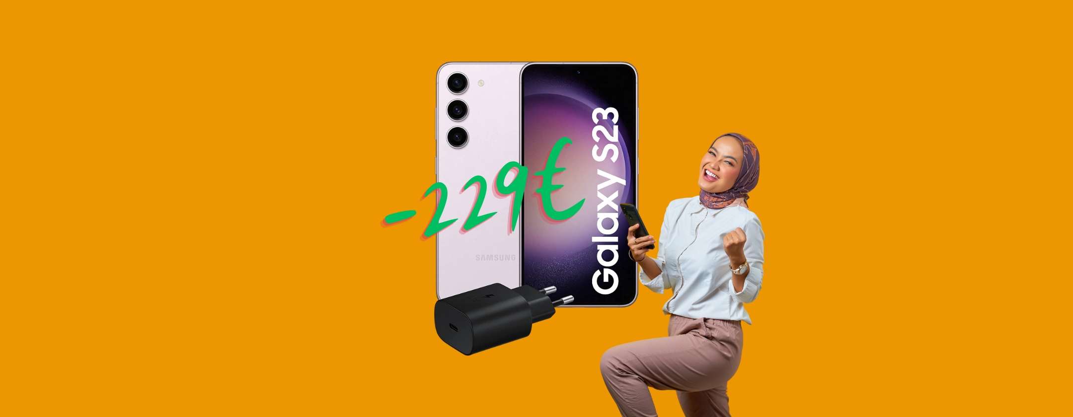 Samsung Galaxy S23: 229€ di SCONTO su Amazon