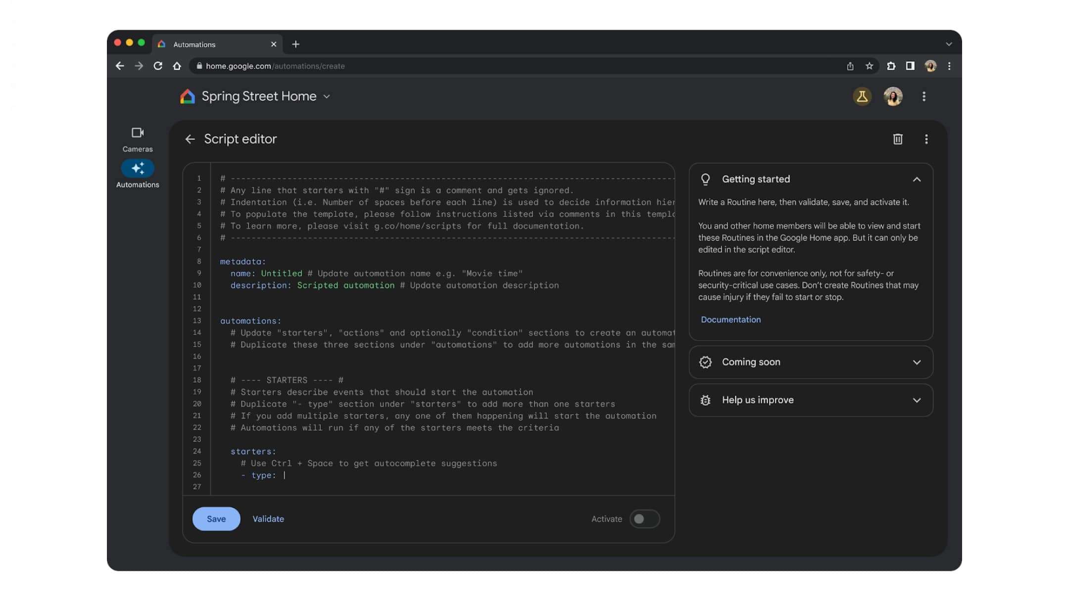 Google Home: nuovo editor script migliora automazioni Google Home: nuovo editor script migliora automazioni
