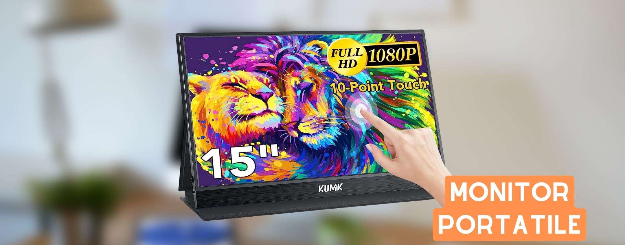 Monitor Portatile 15": sorprendente e in sconto, risparmi 50 euro