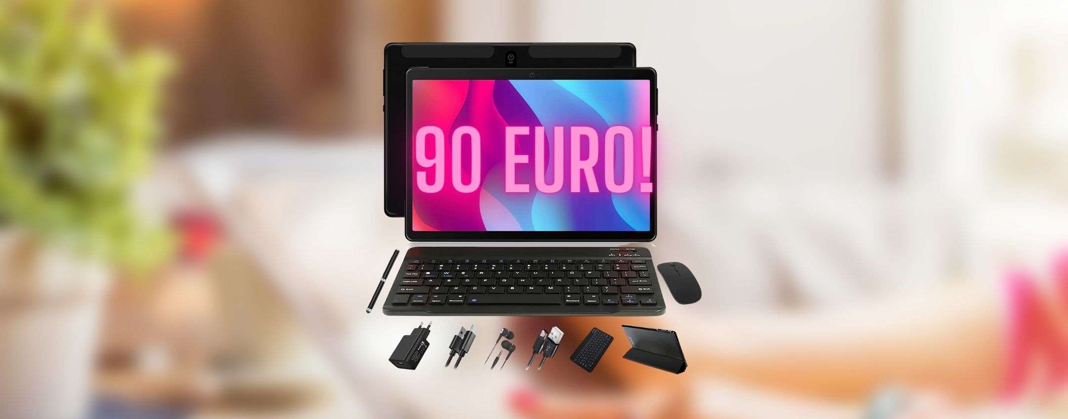 Tablet Android super accessoriato, occhio al prezzo: solo 90€ su Amazon