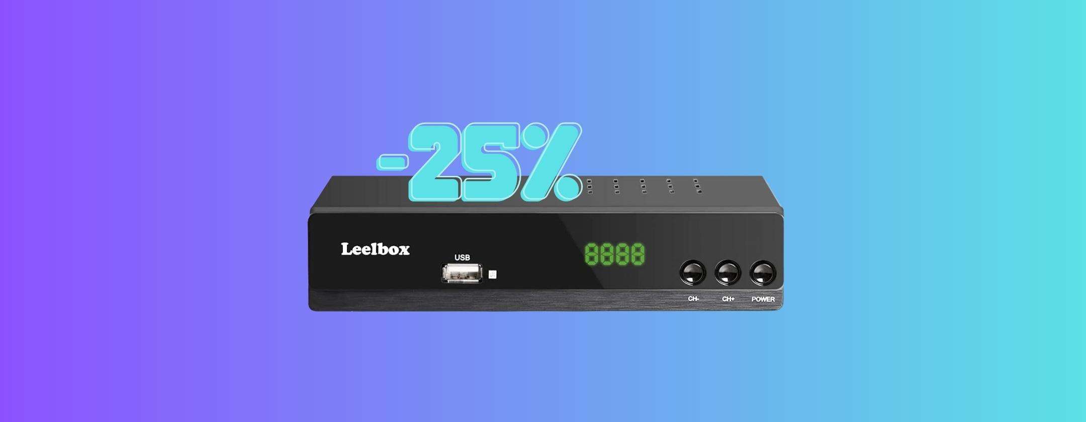 Decoder Digitale Terrestre Leelbox: 25% di SCONTO su Amazon
