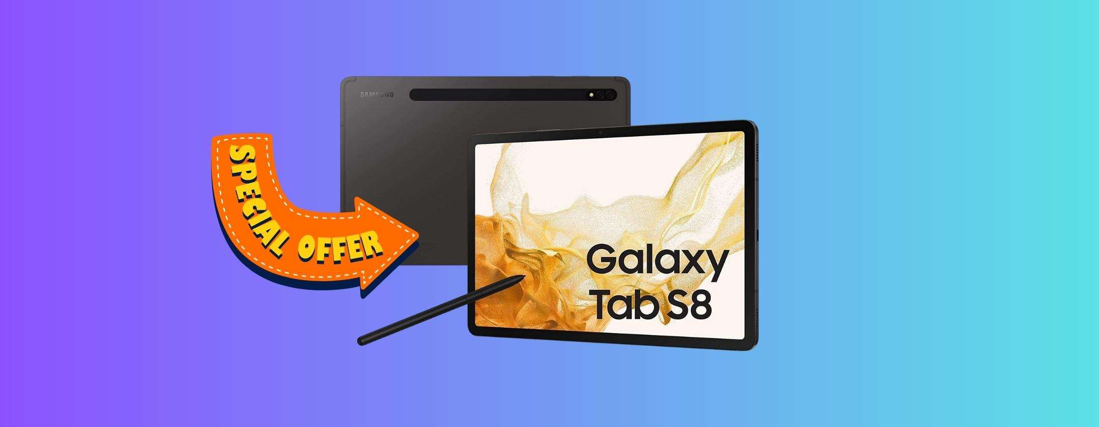 Samsung Galaxy Tab S8, Prime Day: tutti lo voglio a questo prezzo
