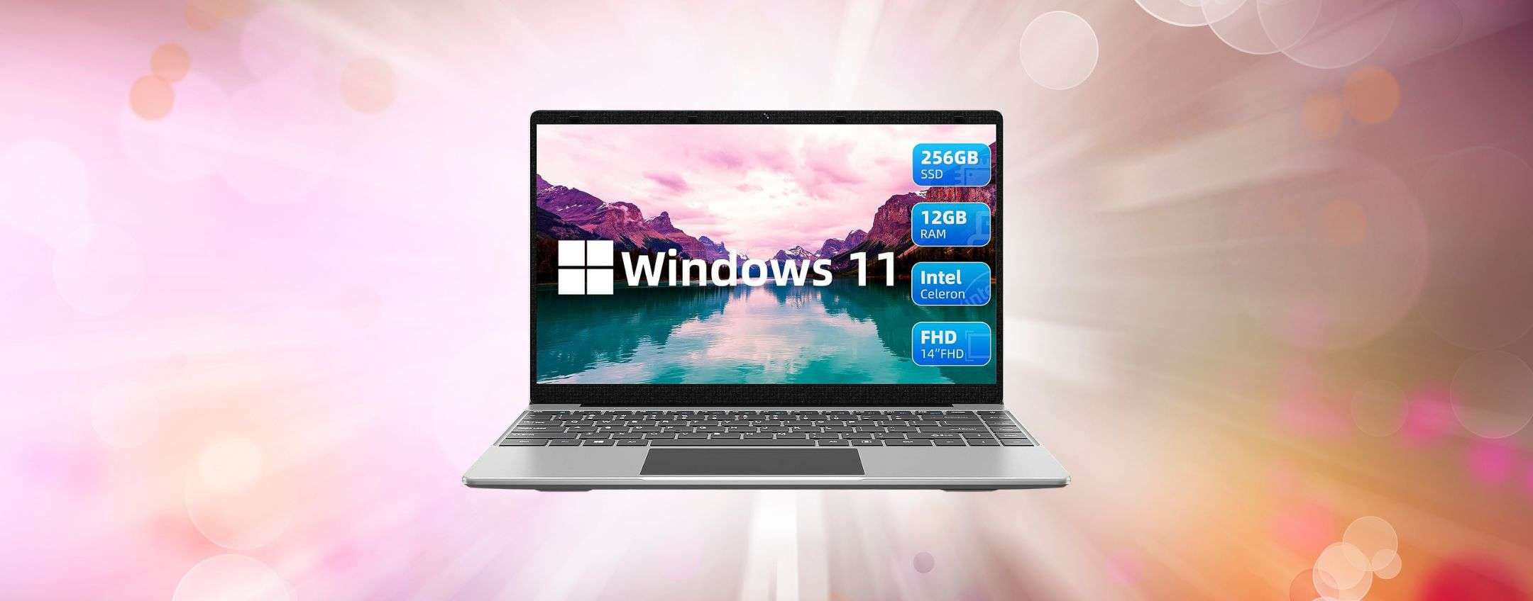 PC portatile con Windows 11 al 71% di sconto: INCREDIBILE AMAZON