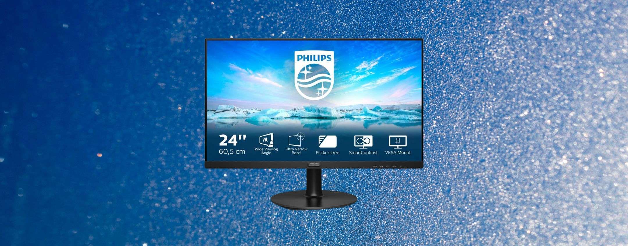 Monitor Philips 24" Full HD in offerta a 89,90 euro su Amazon