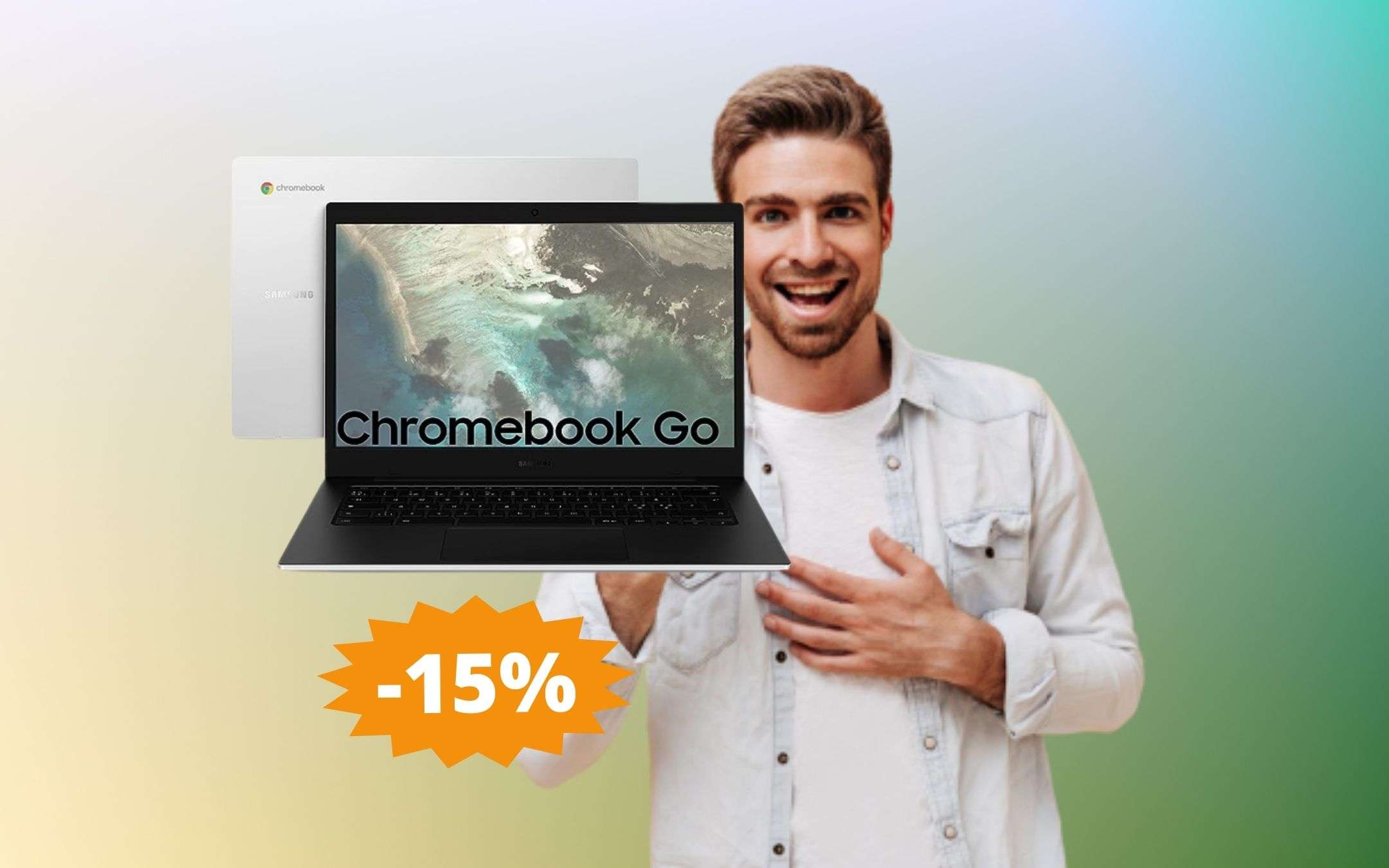 Samsung Galaxy Chromebook Go: prezzo IRRESISTIBILE