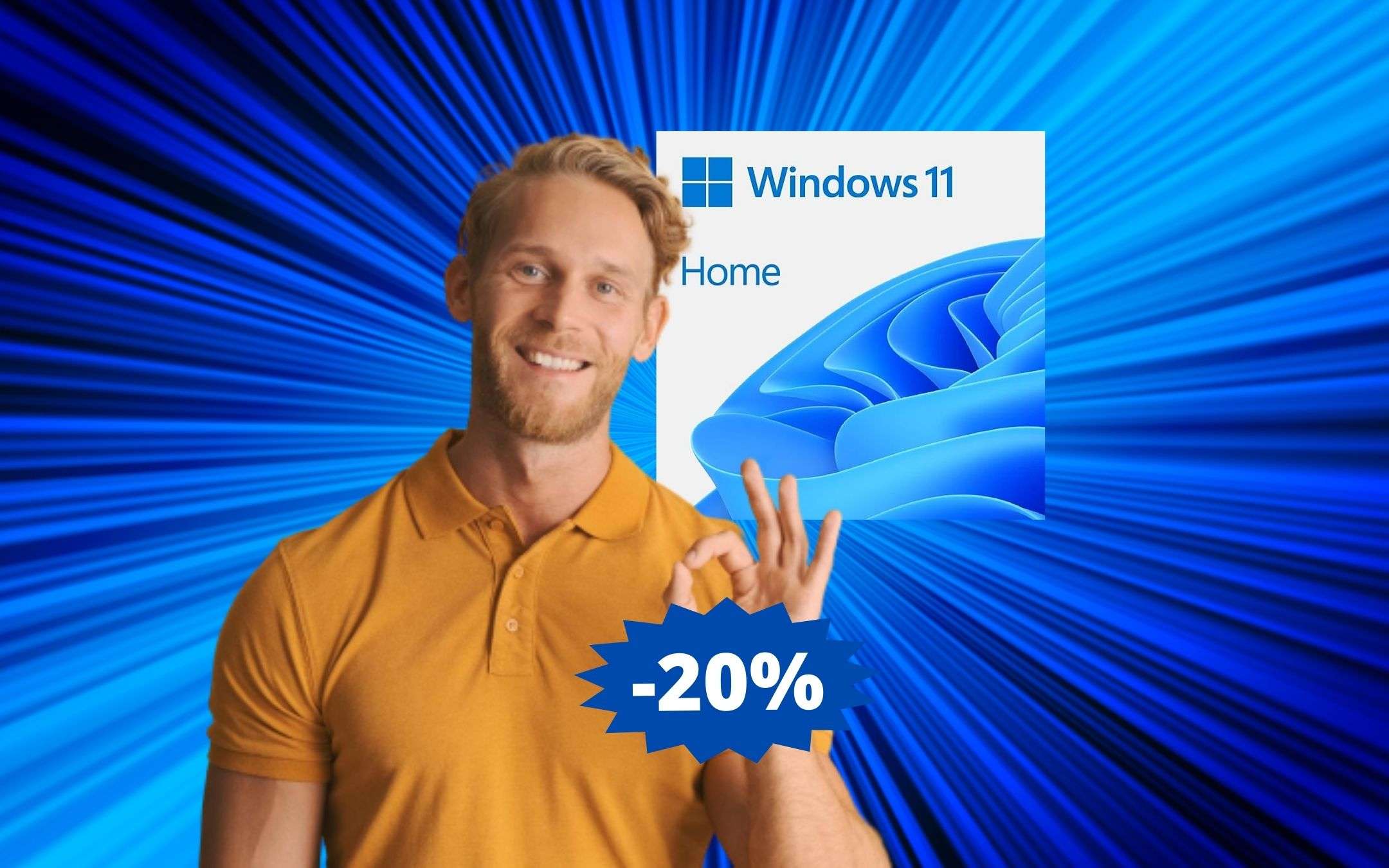 Windows 11 Home Edition: super sconto del 20% su Amazon