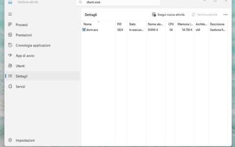 Che cos'è Desktop Window Manager e perché viene eseguito