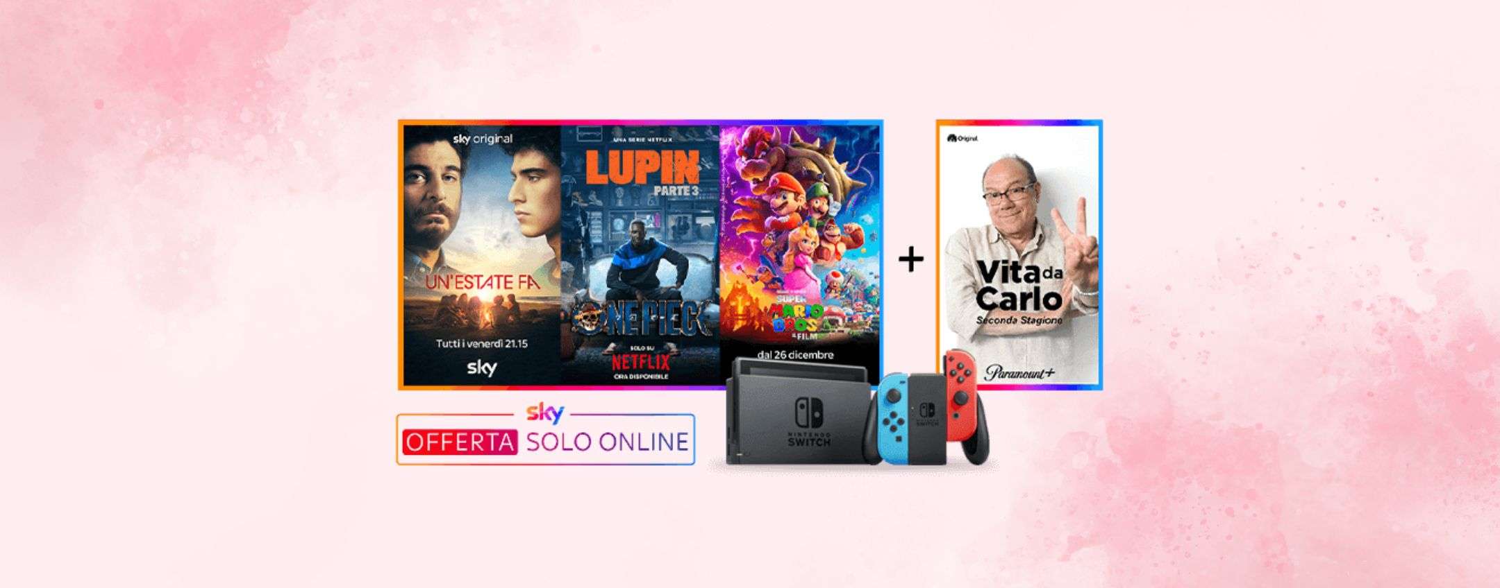 Nintendo Switch in regalo con Sky: ULTIMO GIORNO di offerta
