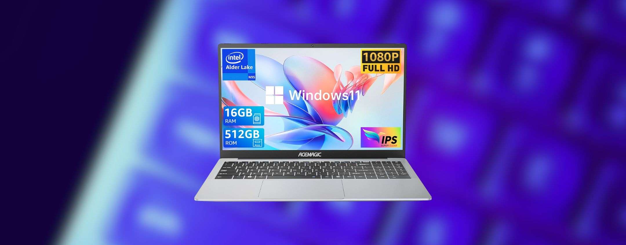 PC portatile con Intel, 16GB RAM e SSD 512GB a 298,99€ su Amazon (coupon)