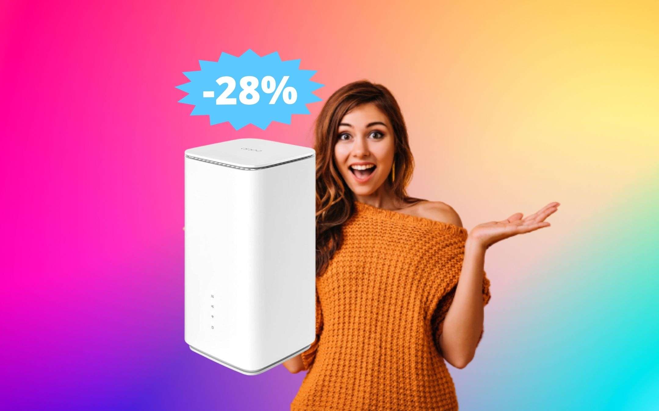 Modem 5G OPPO CPE T1a: SUPER sconto del 50% su Amazon