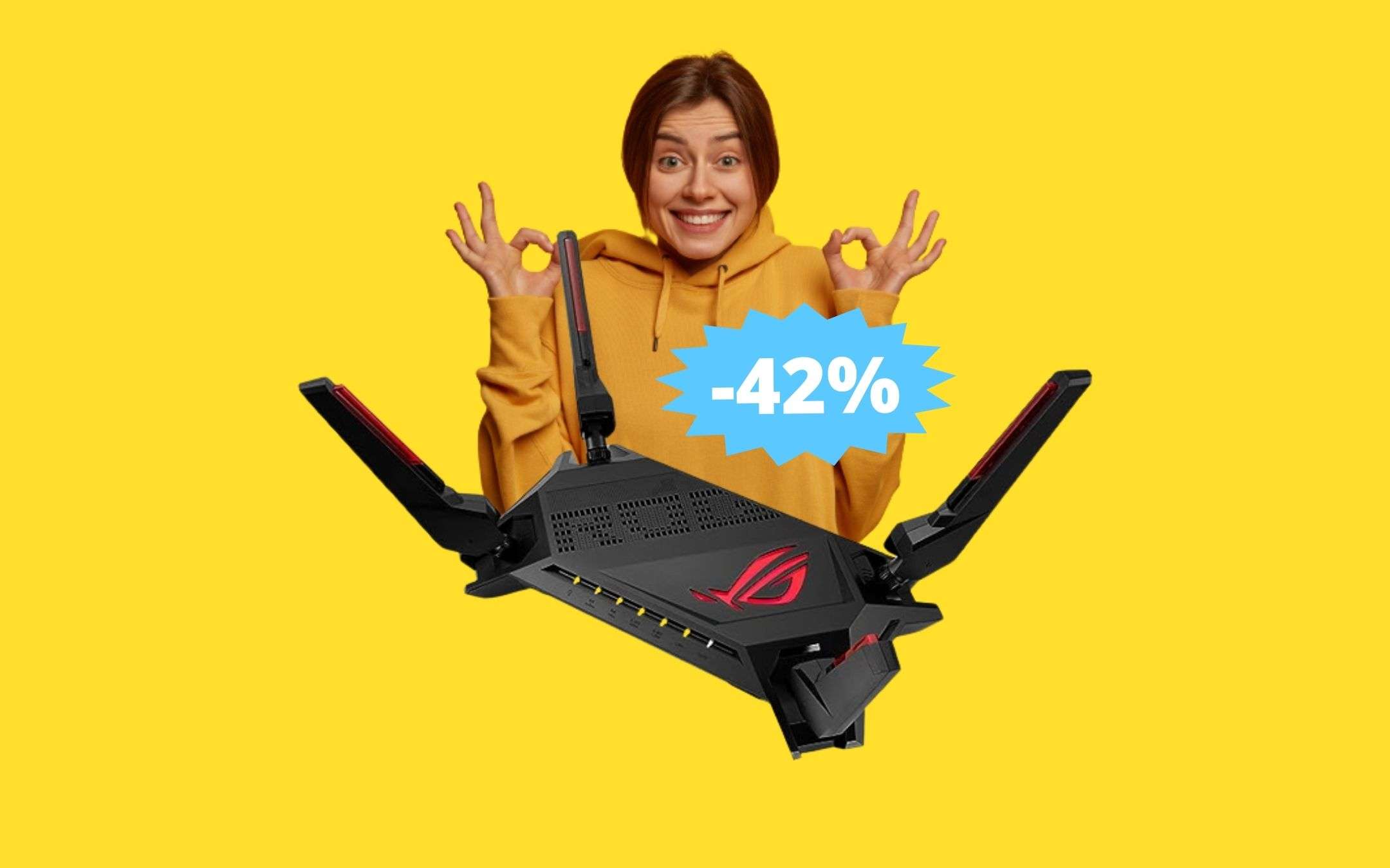 Modem ASUS ROG Rapture: MEGA sconto del 42% su Amazon