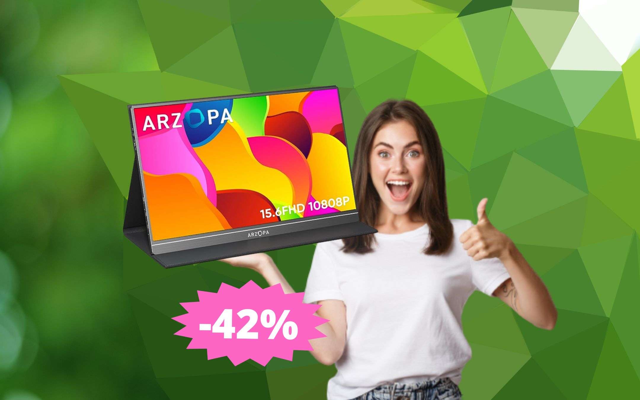 Monitor portatile ARZOPA: OFFERTA esclusiva su Amazon