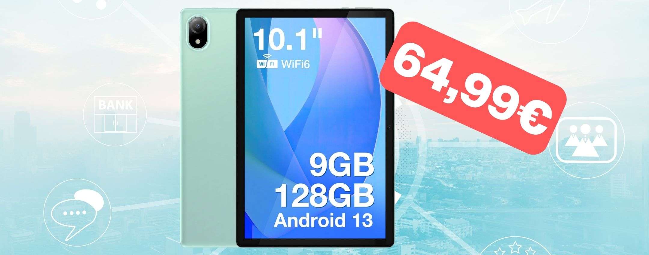 Pazzesco Amazon: tablet Android a soli 64 euro, magnifico DOPPIO SCONTO