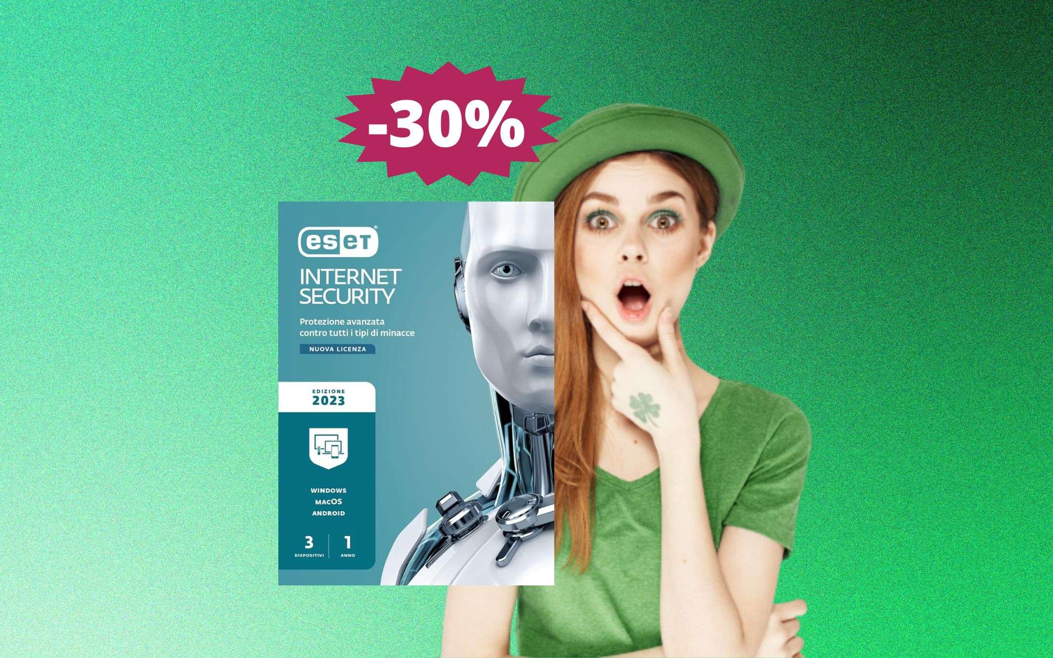 ESET Internet Security 2023: MEGA sconto del 30% su Amazon