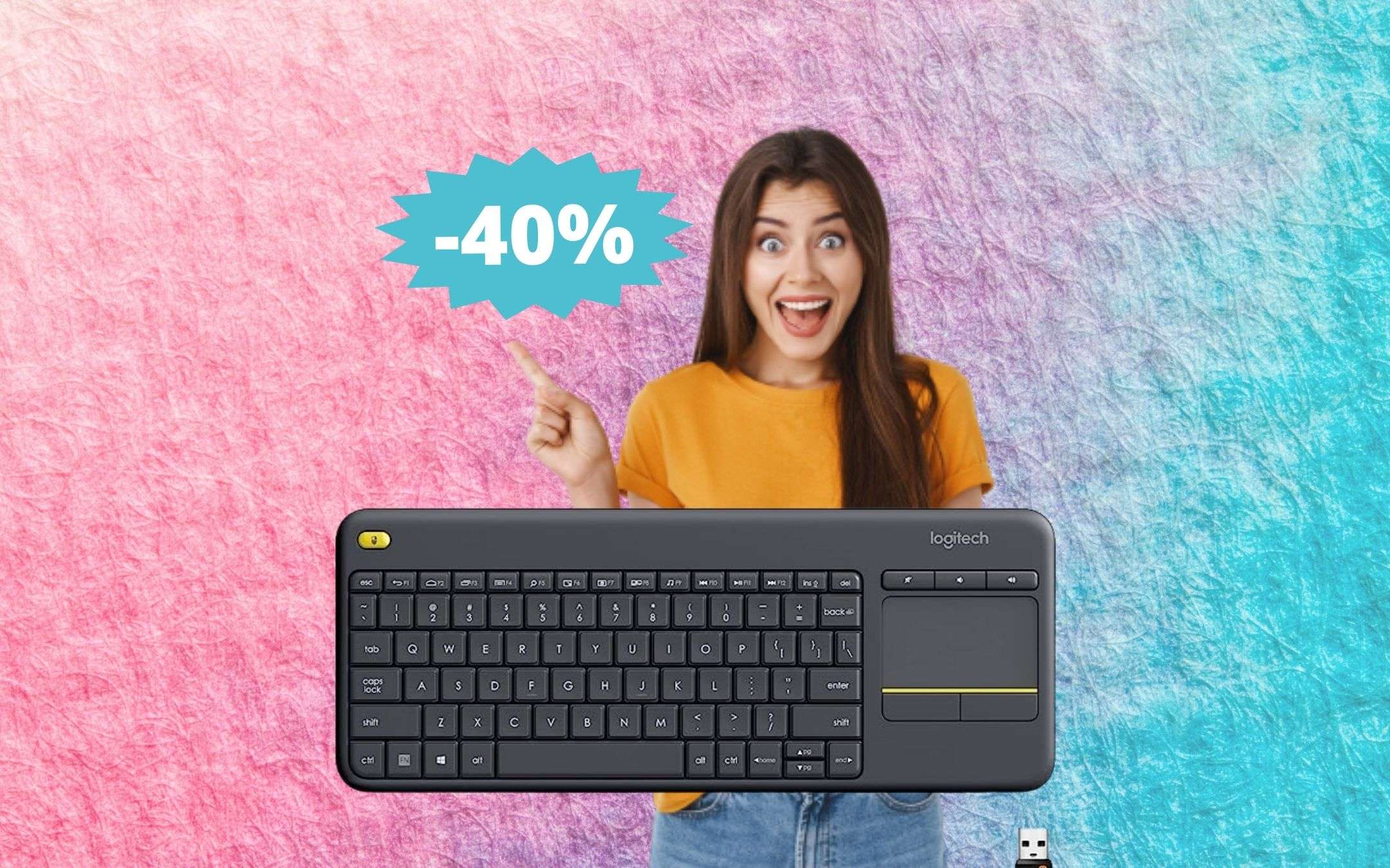 Logitech K400 Plus: un AFFARE imperdibile (-40%)