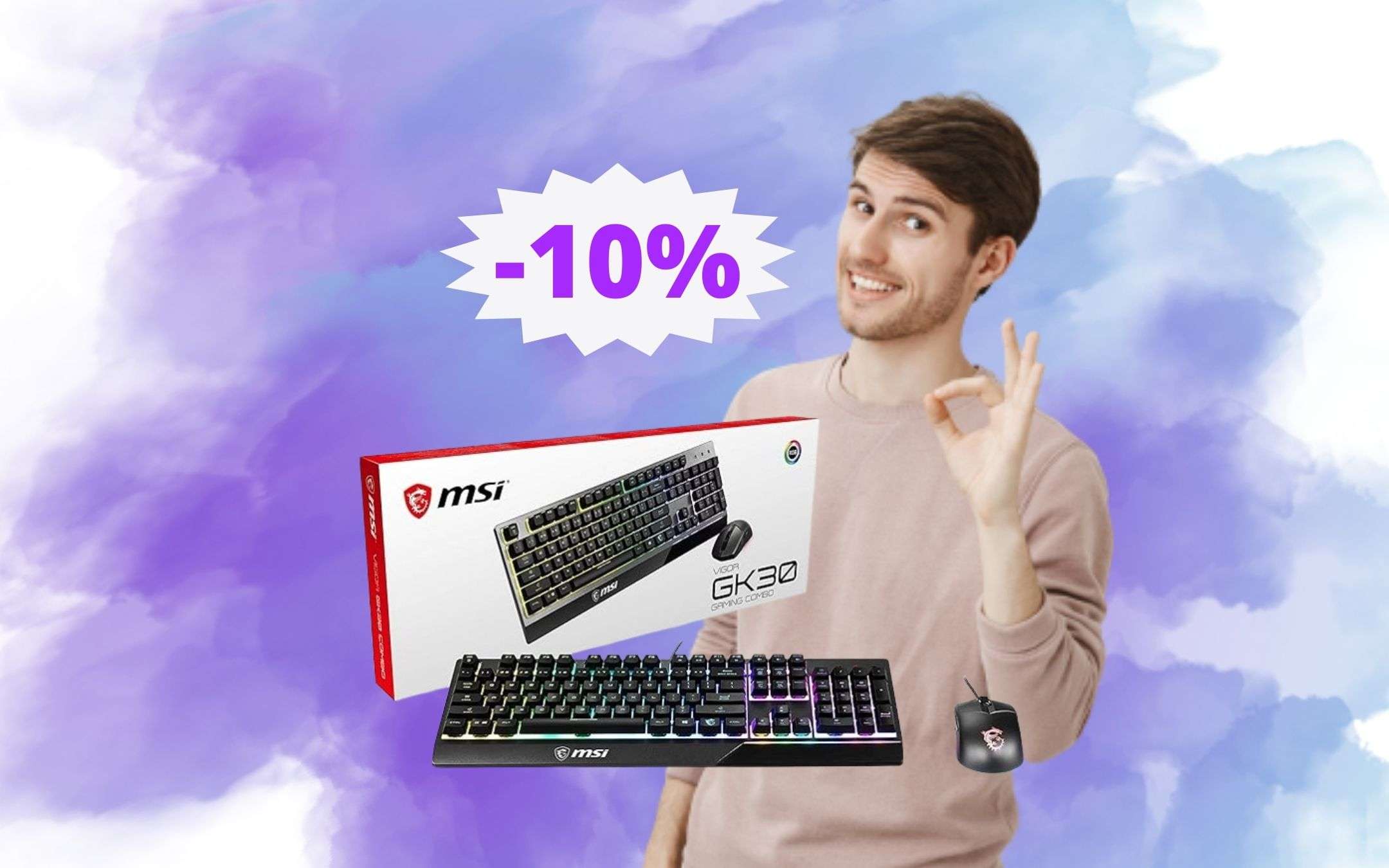 MSI Vigor GK30 mouse e tastiera: ULTIME scorte a questo PREZZO