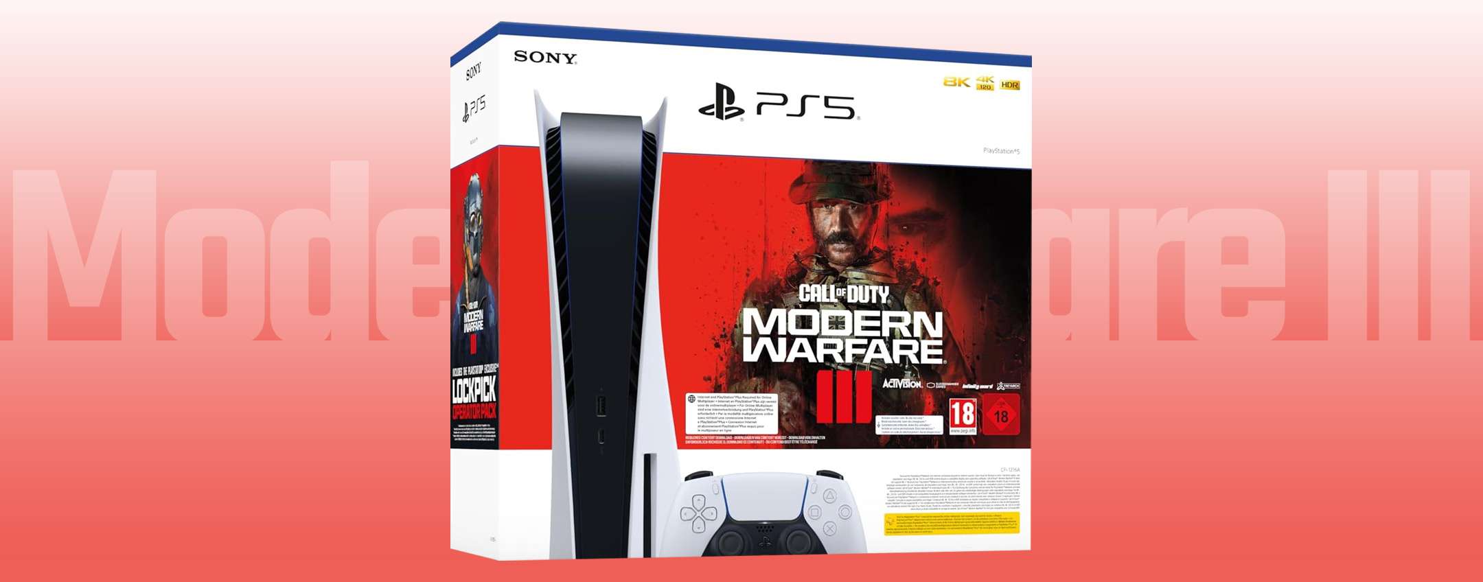PS5+CoD:MWIII, Amazon taglia il prezzo del bundle (-124€)