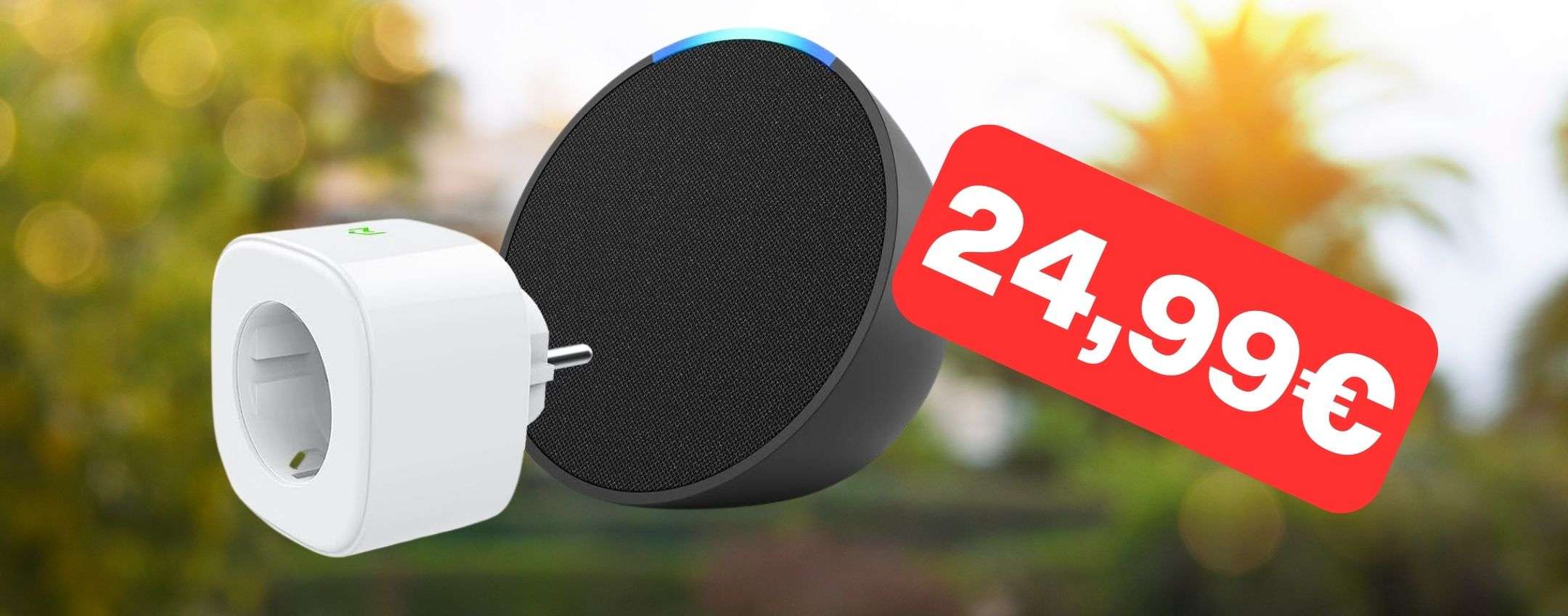 Echo Pop con Meross Smart Plug: bundle in OFFERTISSIMA Amazon (24,99€)
