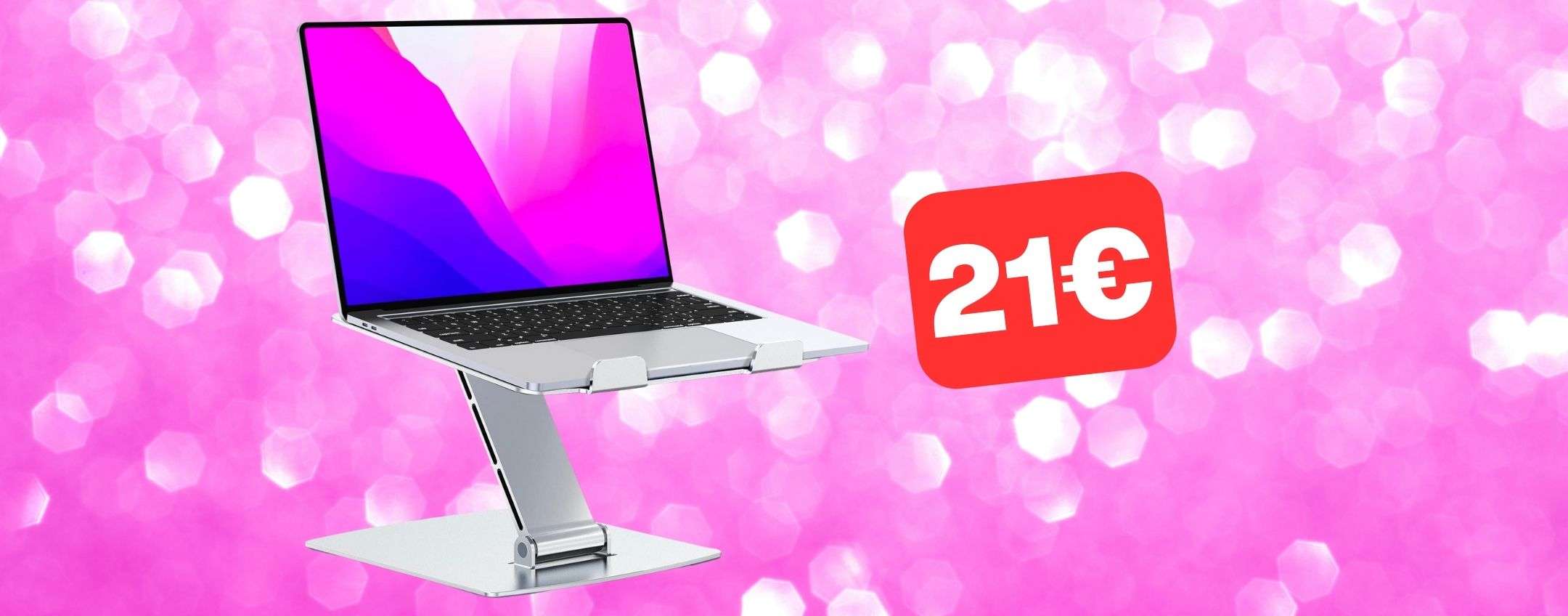Supporto per PC portatile in offerta: un regalo di Natale perfetto