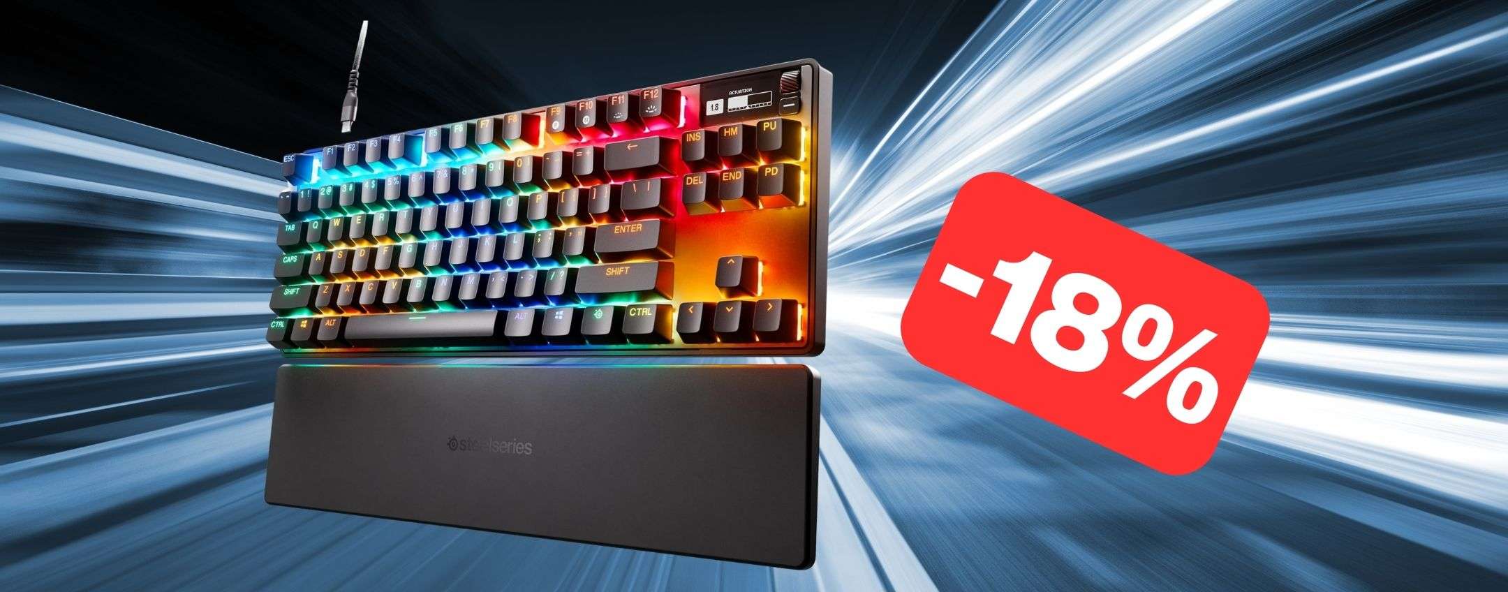 La tastiera da gaming più veloce al mondo è in OFFERTA su Amazon (-18%)