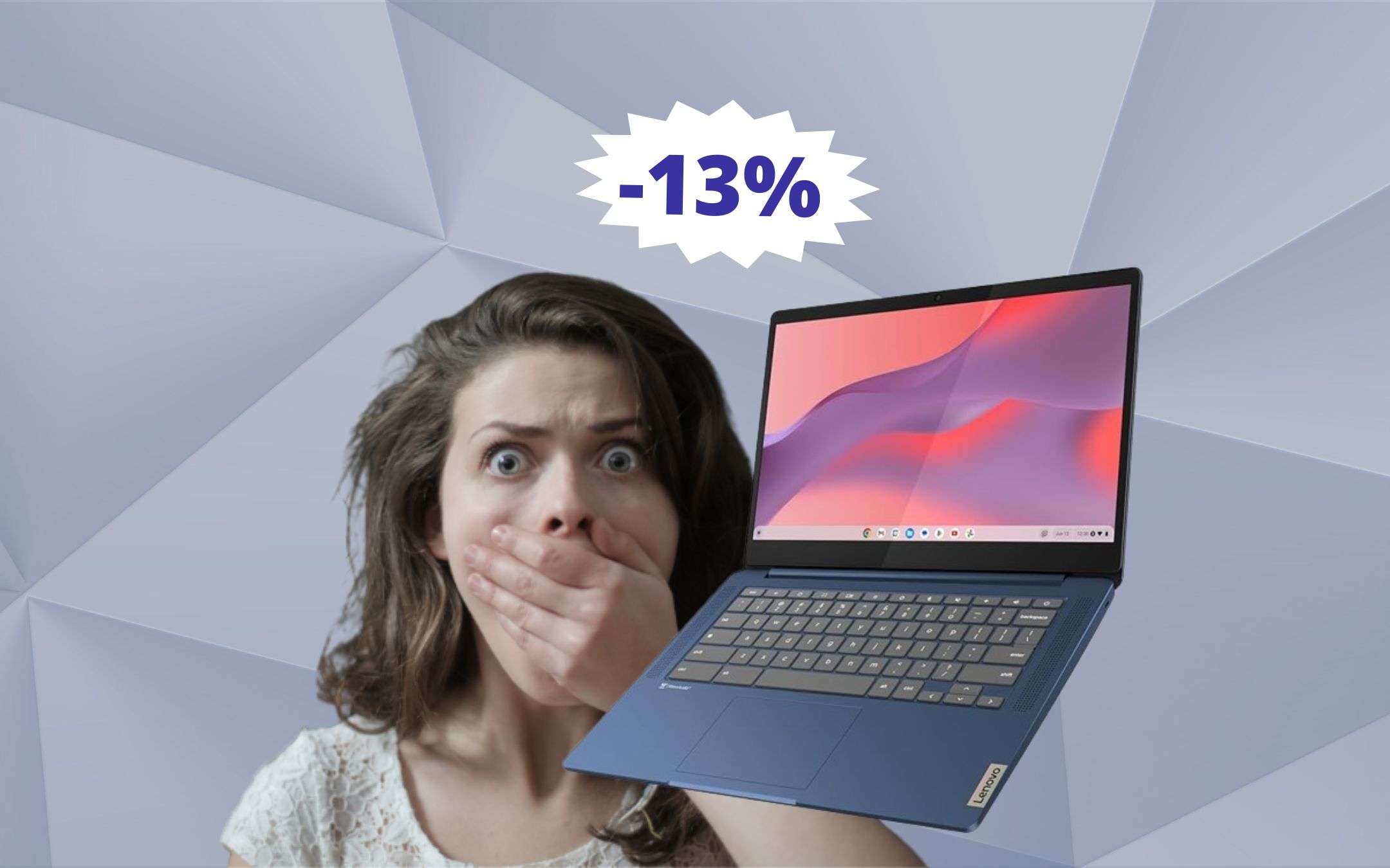 Chromebook Lenovo IP Slim 3: OFFERTA imperdibile su Amazon