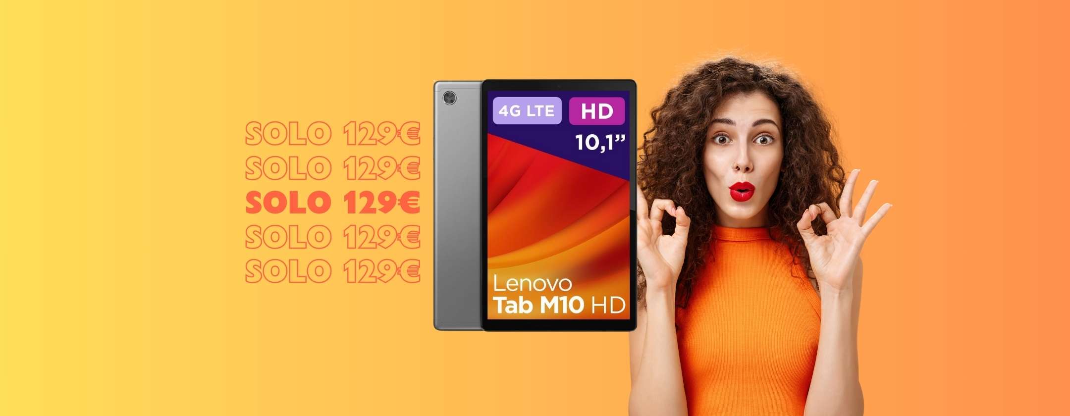 Lenovo Tab M10: OTTIMO tablet a soli 129€ su Amazon