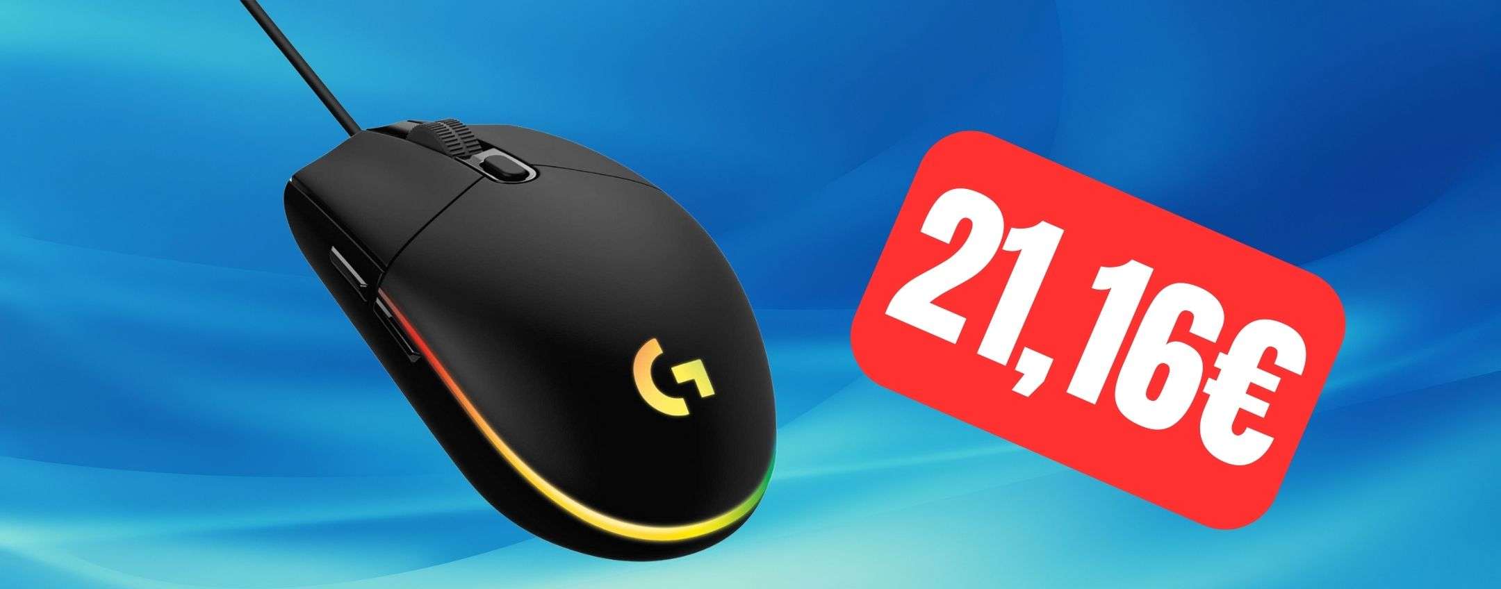 Logitech G203: mouse da gaming a 8000 DPI in SUPER OFFERTA Amazon