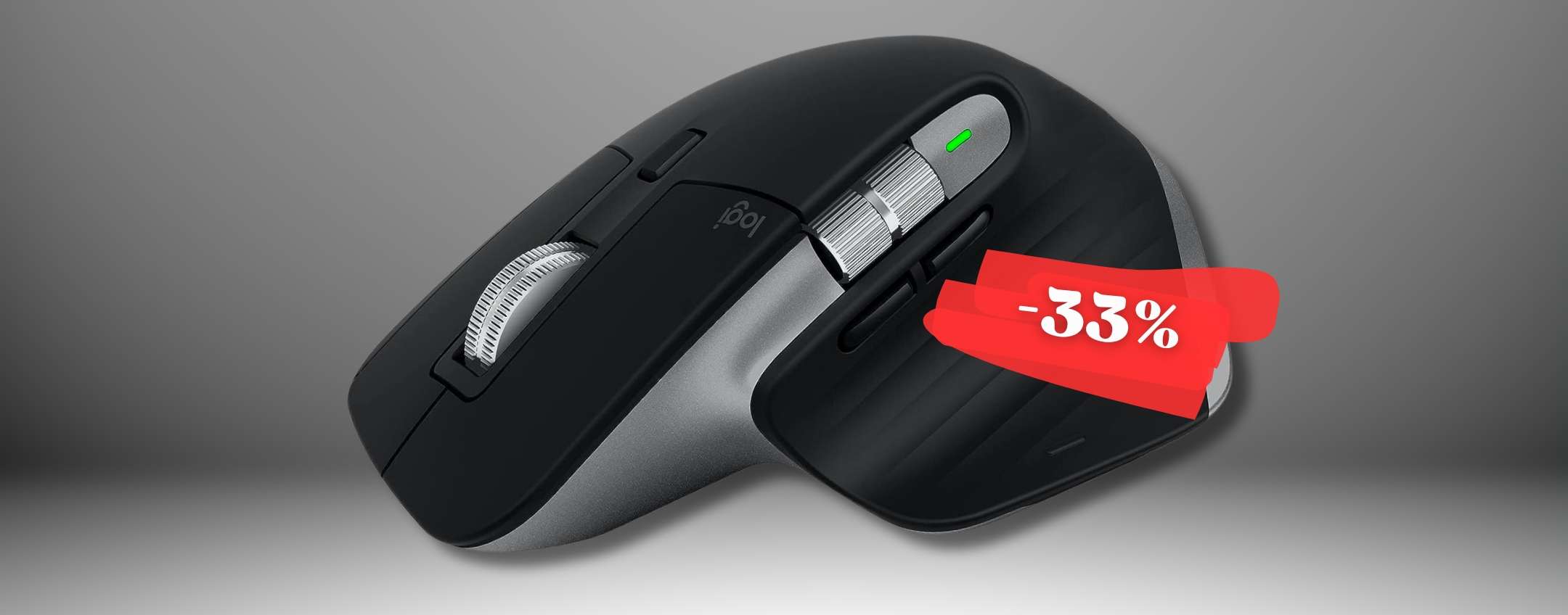 Logitech MX Master 3S veloce, ergonomico, MAGICO (versione Mac) -33%