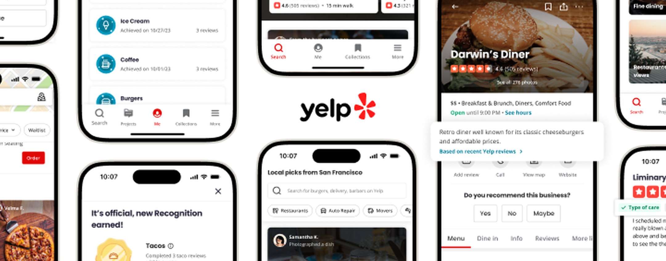 Yelp: nuova app per iOS con intelligenza artificiale