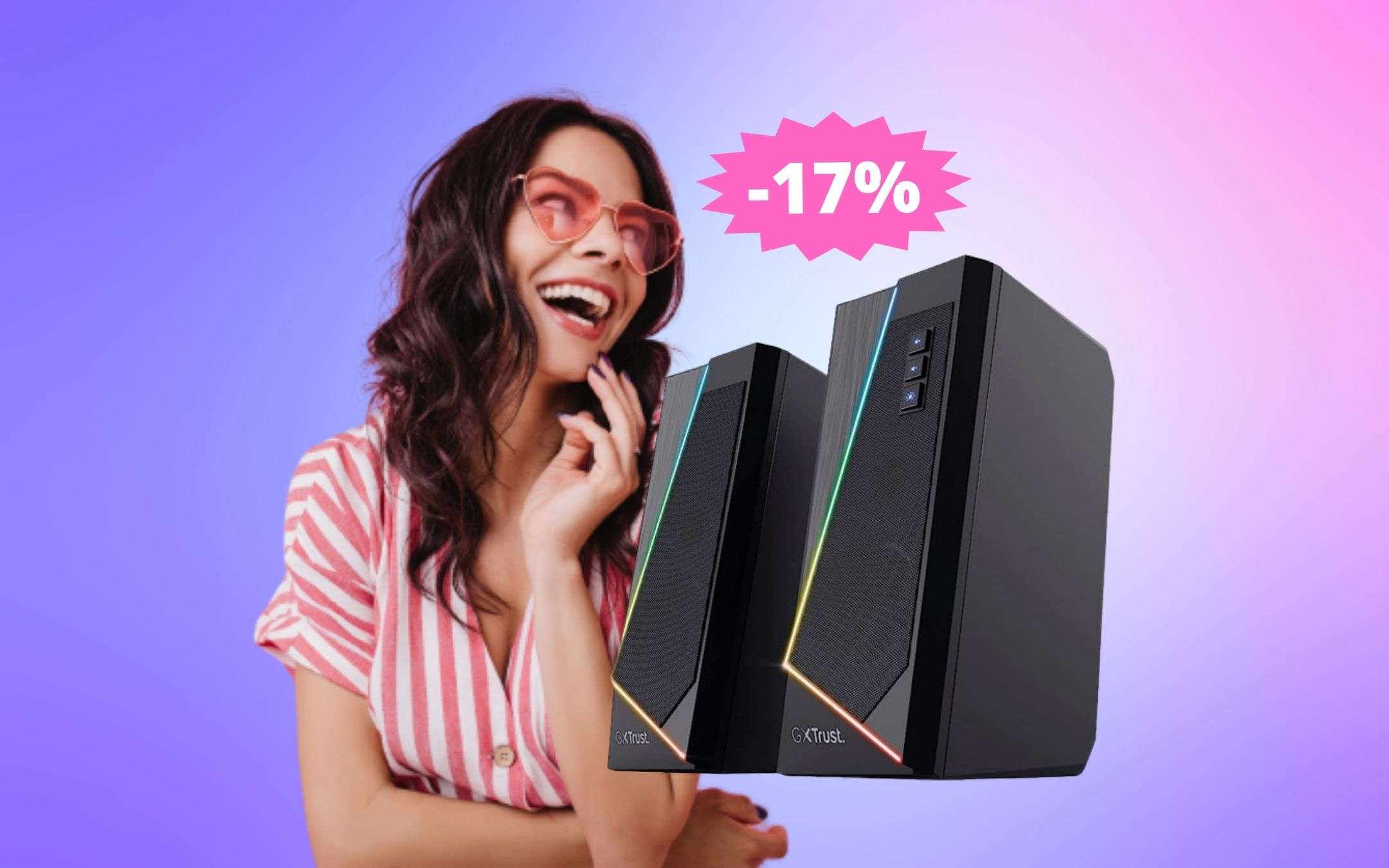 Casse PC Trust Gaming GXT: SUPER sconto del 17% su Amazon