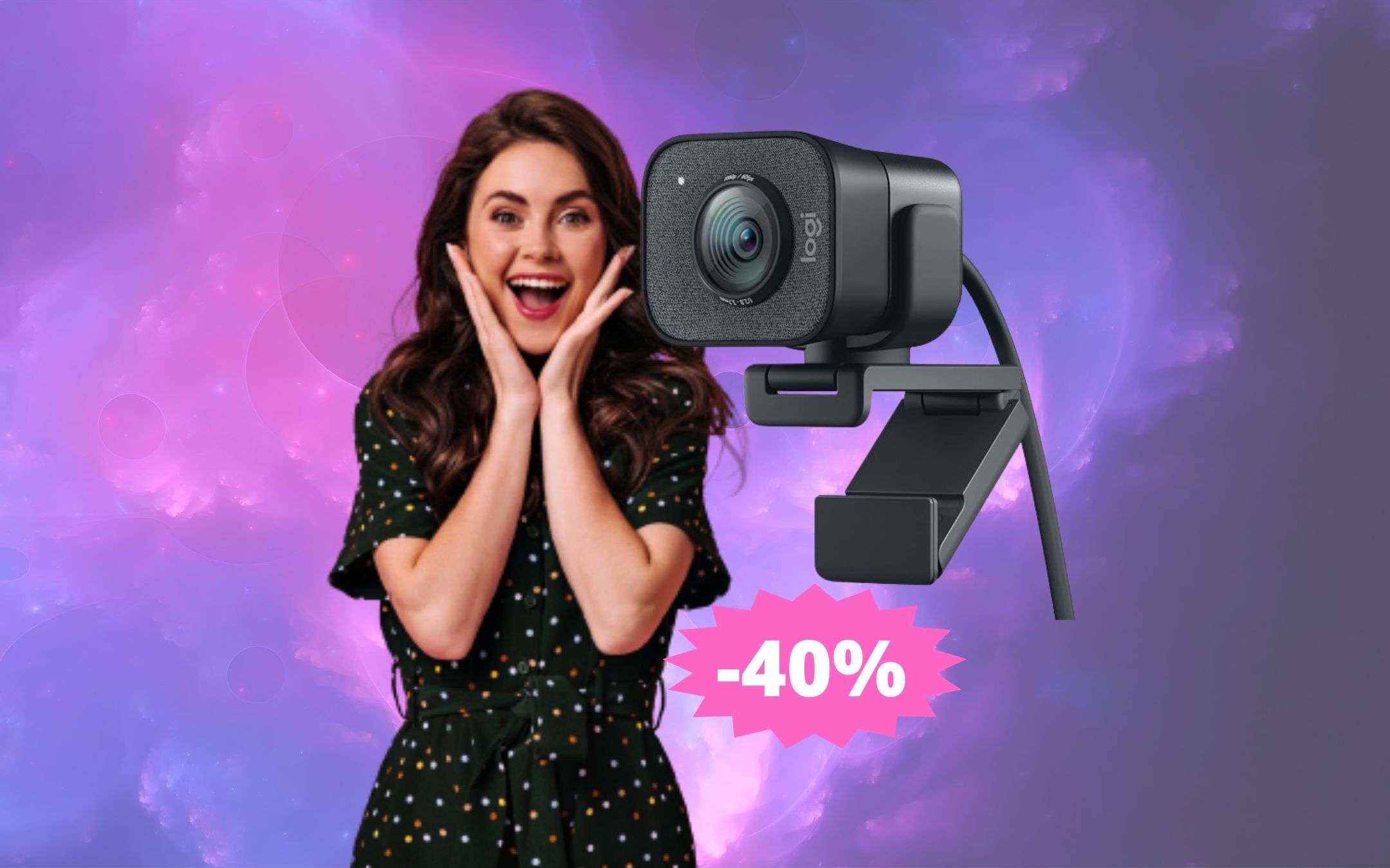 Logitech StreamCam: offerta ESCLUSIVA su Amazon (-40%)