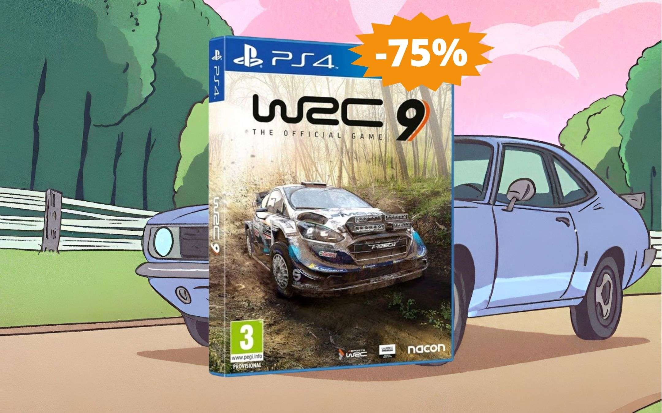 WRC 9 per PS4: CROLLO del prezzo su Amazon (-75%)