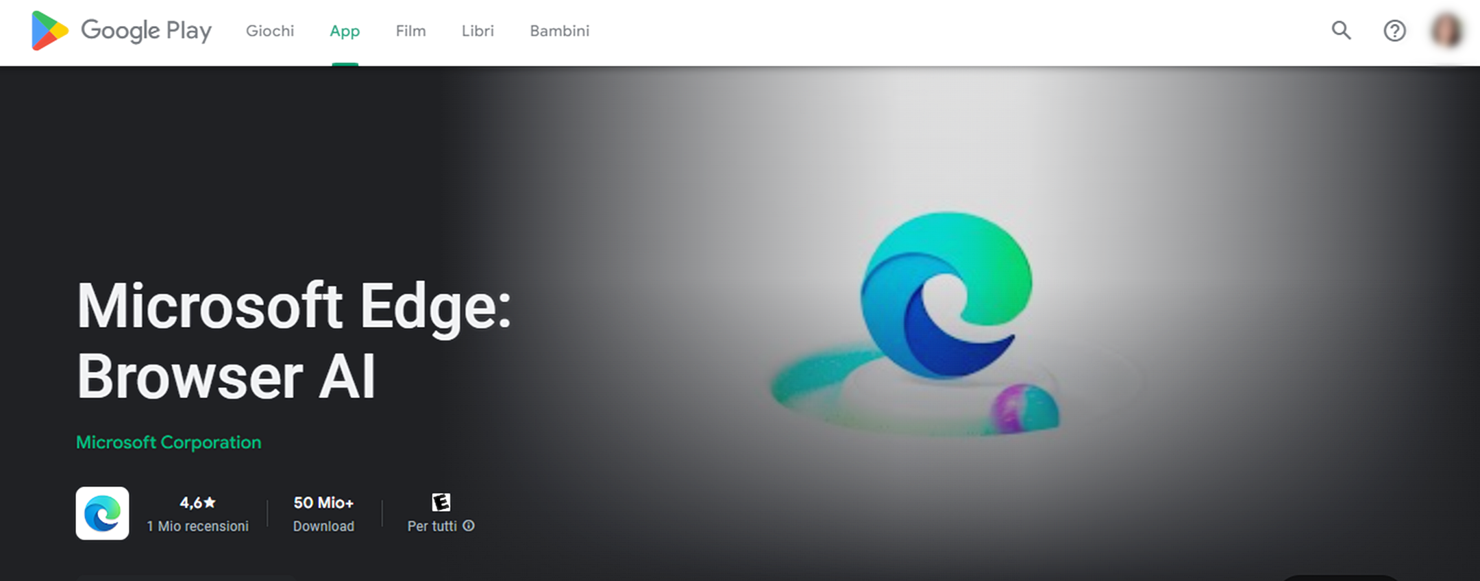 Microsoft Edge cambia nome: ora è Browser AI su mobile