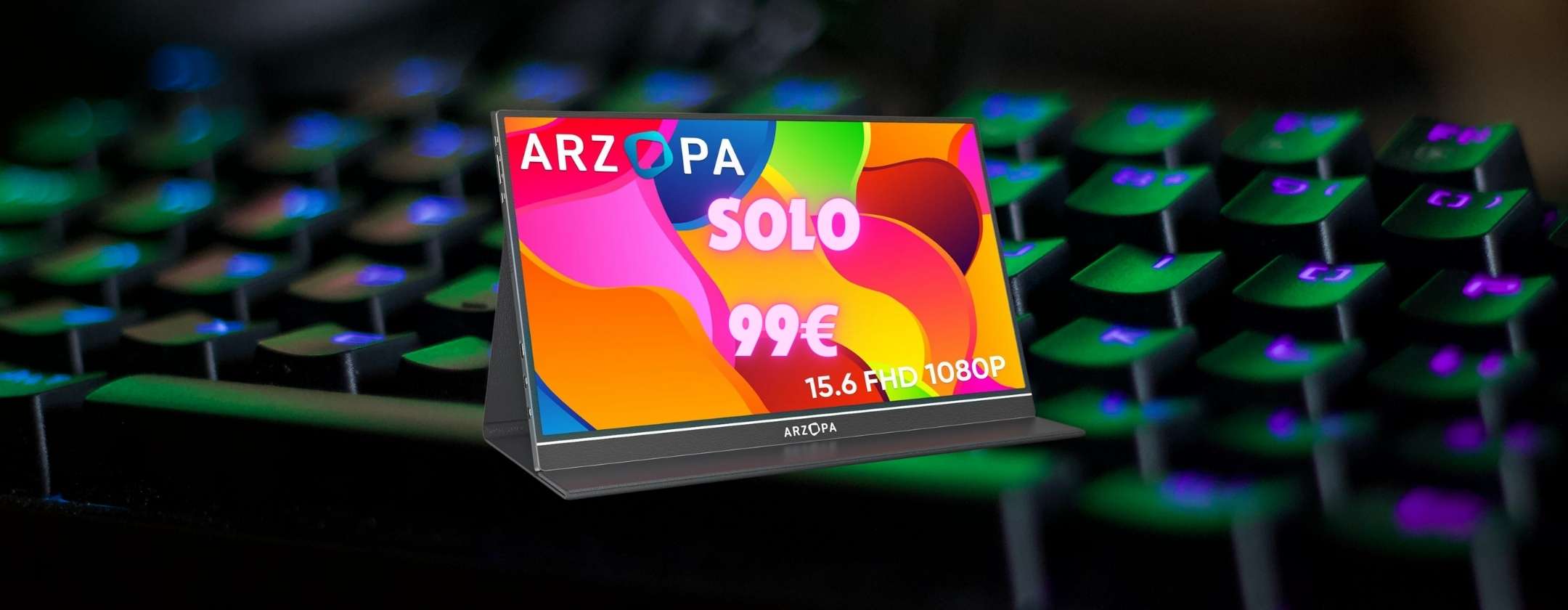 Monitor Portatile 15,6" a soli 99€ con il Coupon 60€