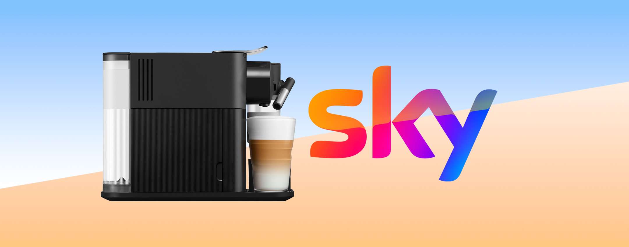 La macchina Nespresso da 299€ in regalo con Sky