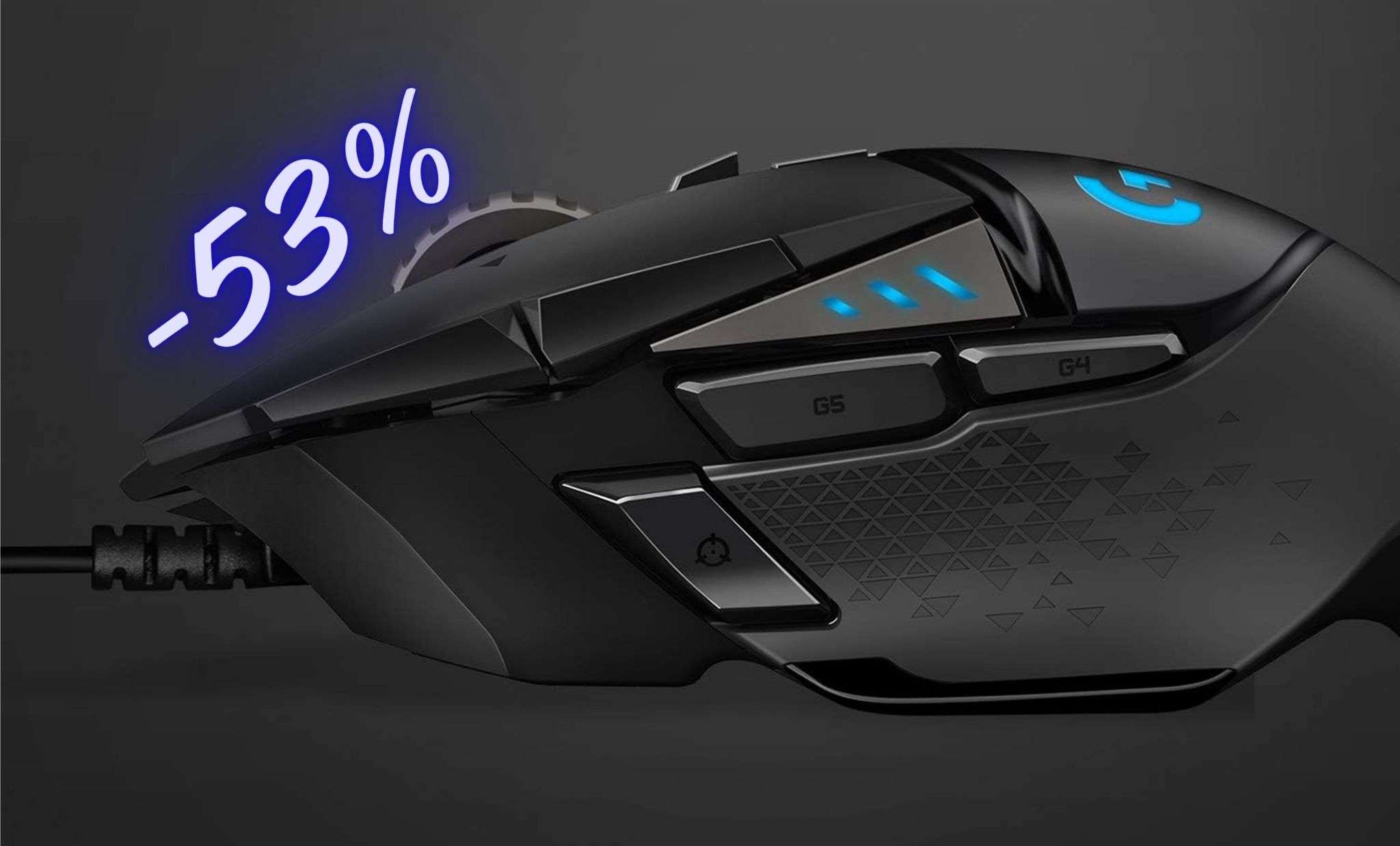 Mouse Logitech G502 HERO: a soli 43€ non potete farvelo scappare!