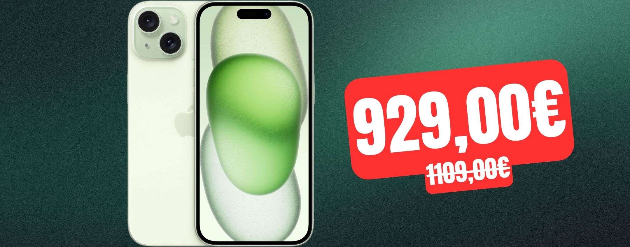 iPhone 15 256GB: la colorazione verde in offerta al MINIMO STORICO