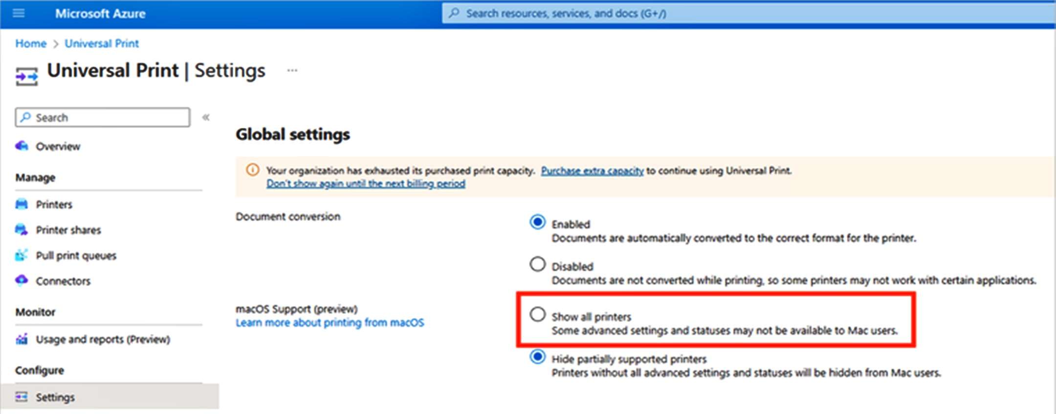 Su macOS arriva Universal Print, la stampa sul cloud di Microsoft