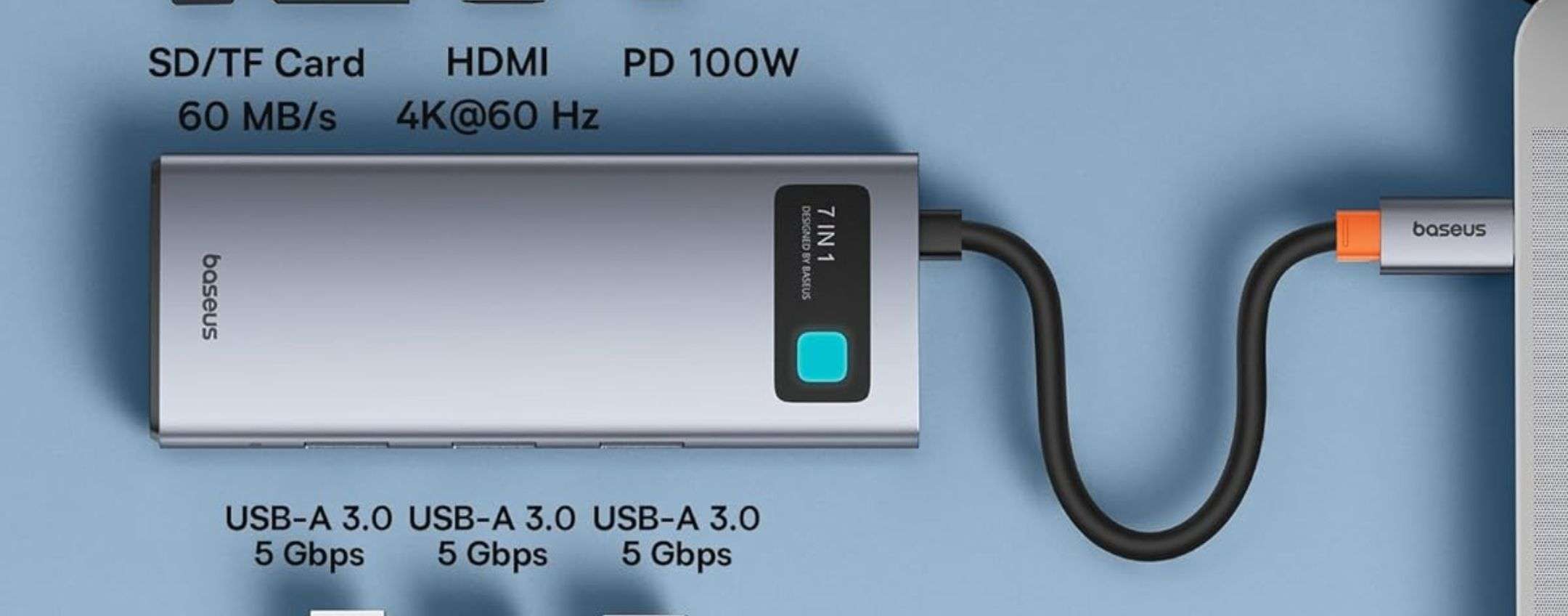 Questo hub USB 7-in-1 compatibile con tutto ti costa solo 17€ su Amazon