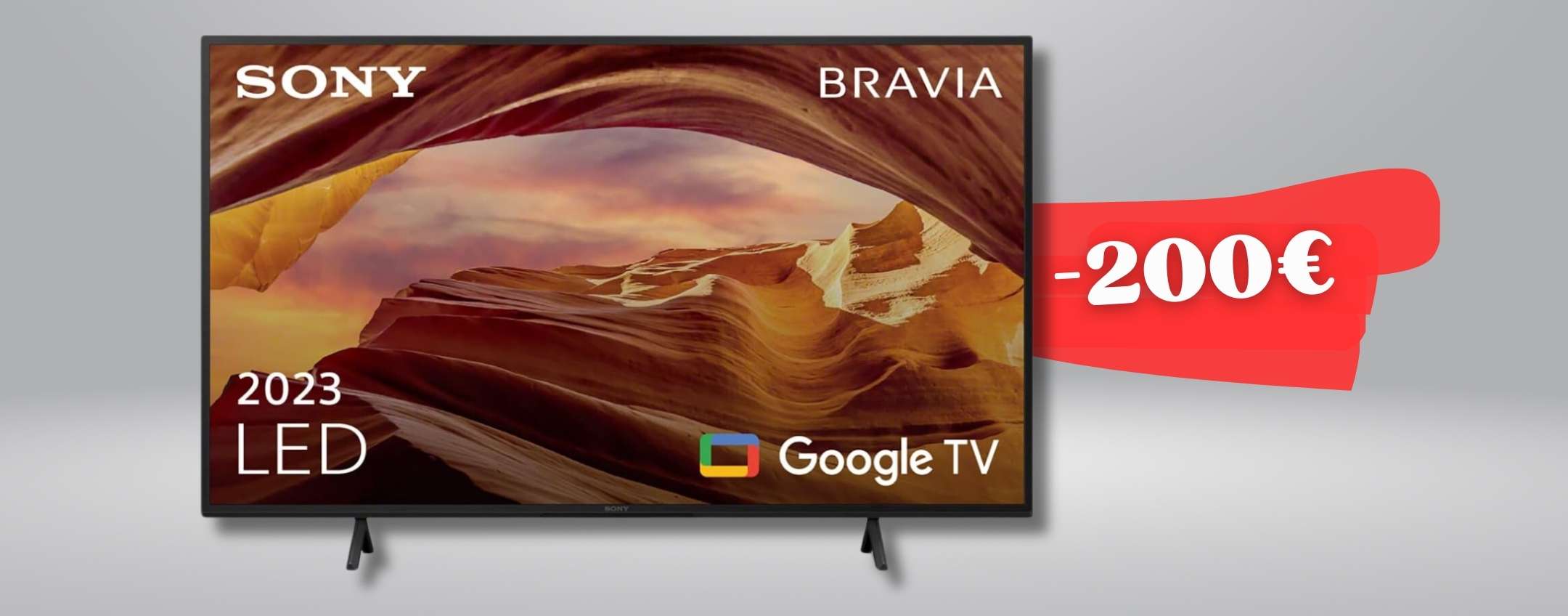 200€ di sconto su Sony BRAVIA da 43 pollici, risoluzione 4K SUPERBA