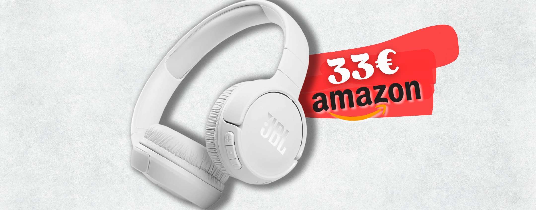 JBL Tune 510BT senza cavo, 40 ore di autonomia e audio BOMBA (33€)