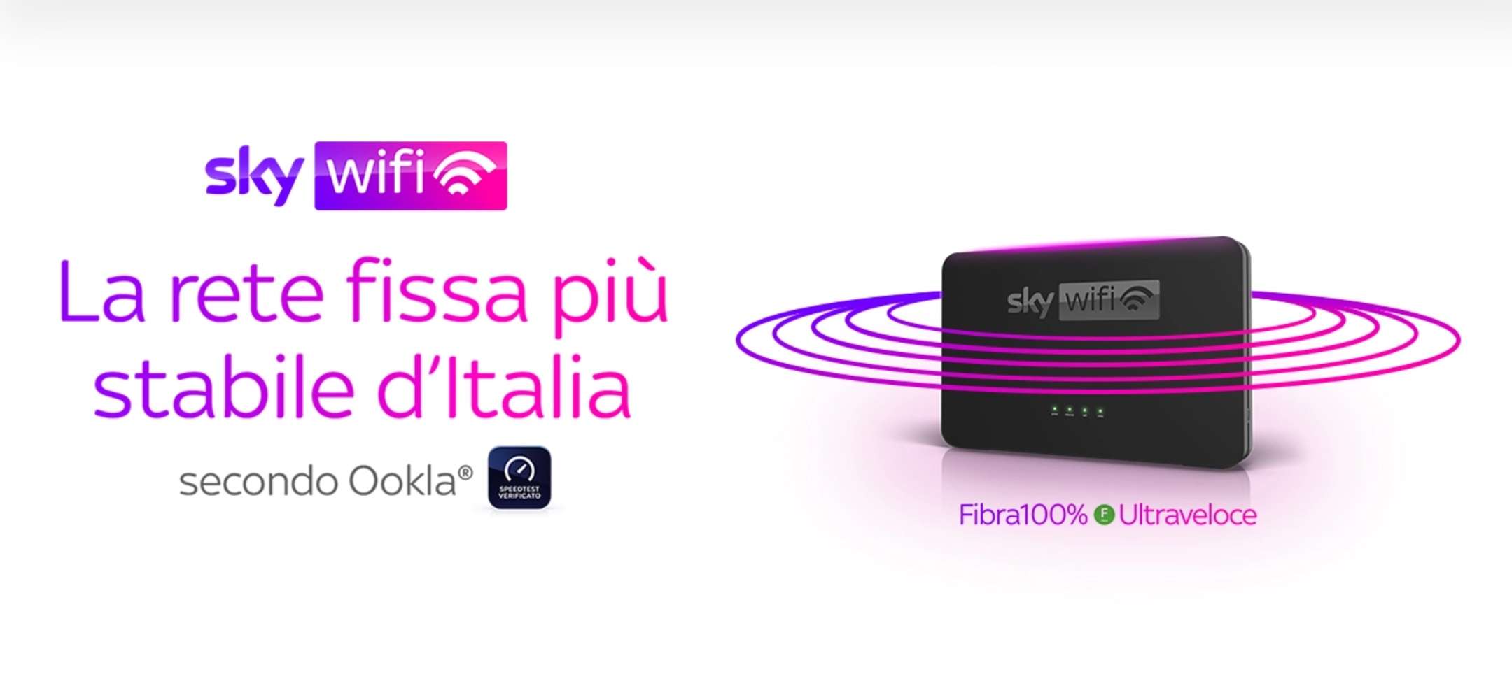 Sky WiFi è in offerta e con 9,90€ in più ci sono anche Sky TV e Sky Sport