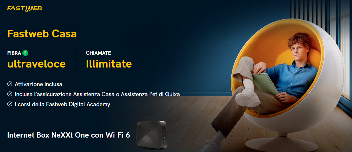 Fibra ultraveloce: con Fastweb costa meno di 30€/mese