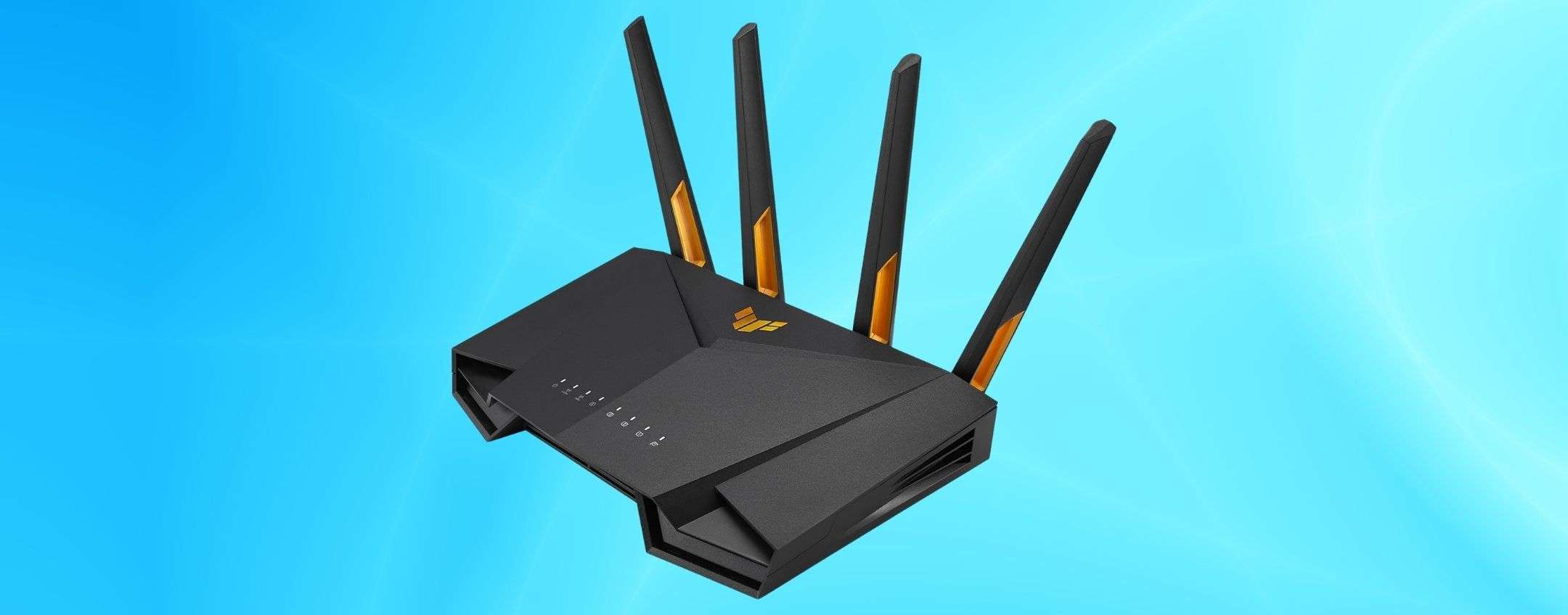 Router ASUS WiFi 6 estendibile con mobile tethering: ottimo SCONTO su ...