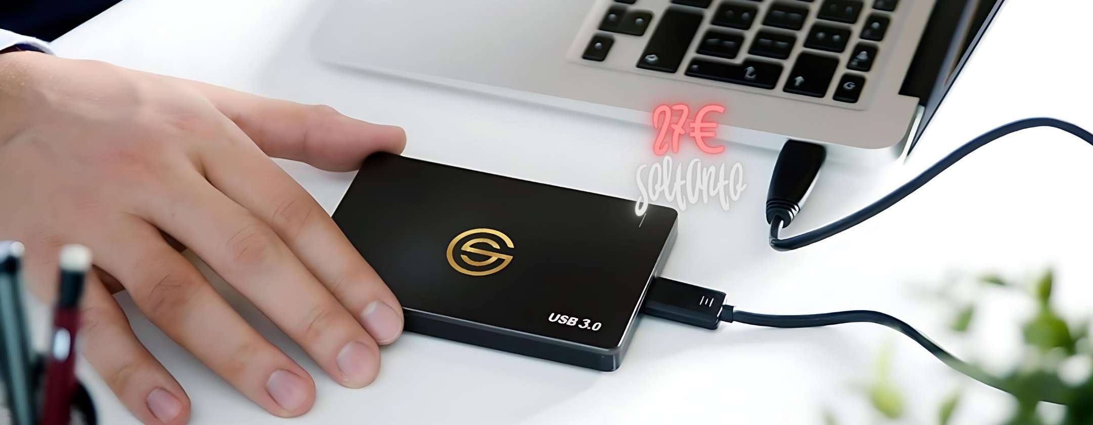 Hard Disk Esterno 500GB: a 27€ è RIDICOLO su Amazon