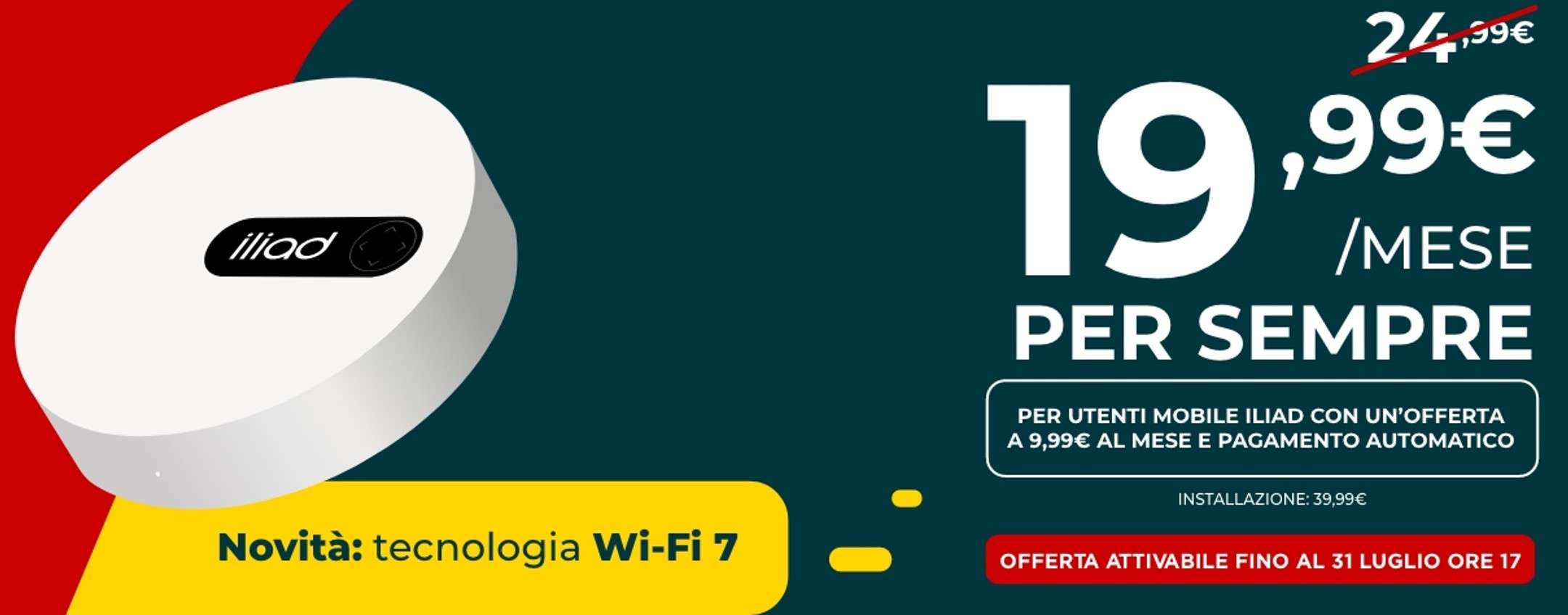 IliadBox Wi-Fi 7: PROMO a partire da 19,99 euro