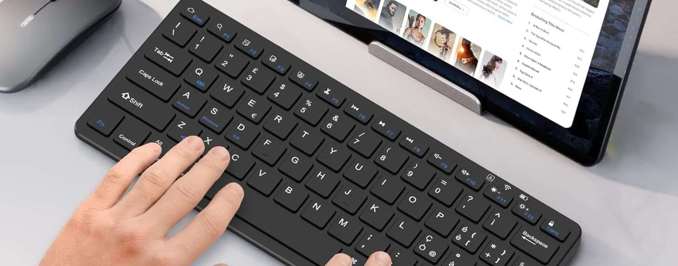 Tastiera bluetooth compatibile con PC, iPad e Android a meno di 10 euro ...