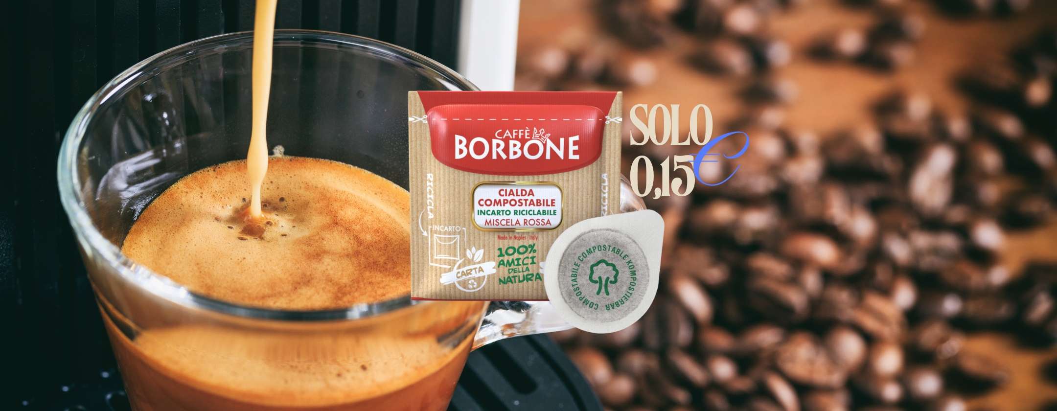 L'espresso napoletano arriva a casa tua con le Cialde Caffè Borbone a 0,15€