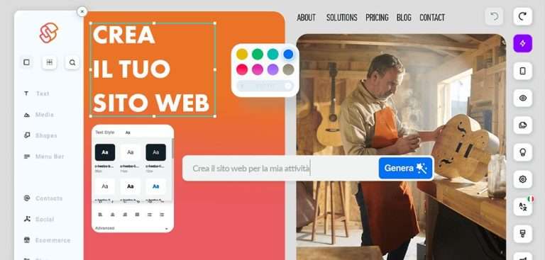Crea il tuo sito Web senza programmare con Aruba SuperSite