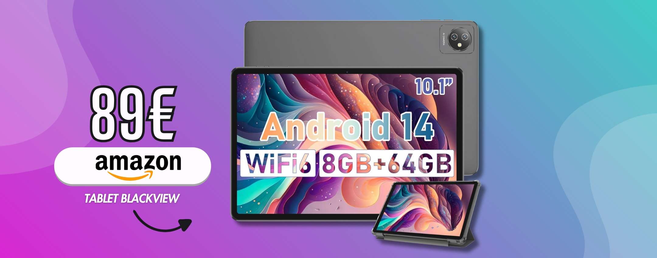 89€ per il tablet Android 14 definitivo: tutto merito del coupon Amazon